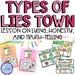 Types of Lies Town | Lesson on Honesty and Lying and Truth-telling - Etsy