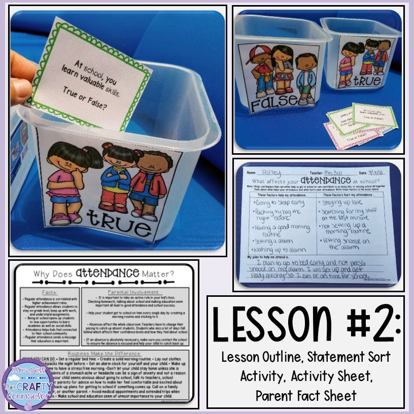 Student Attendance Intervention | Six-week Small Group Lesson Plan - Etsy