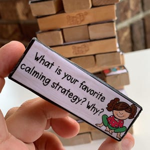 Impulse Control & Coping Skills Building Blocks Game Labels to Create a ...