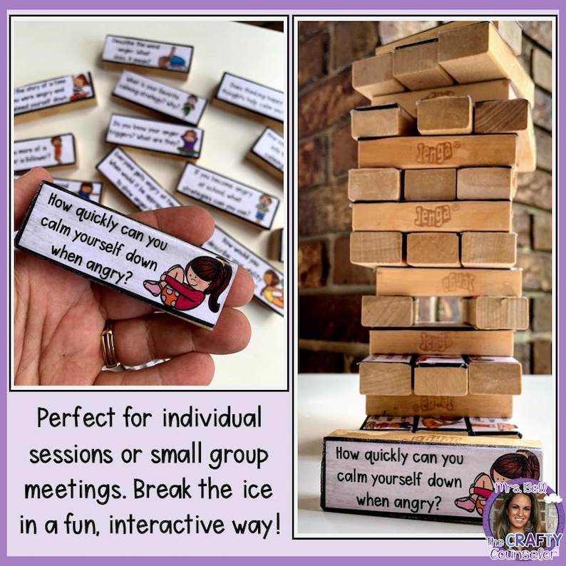 Impulse Control & Coping Skills Building Blocks Game a Fun SEL Digital ...