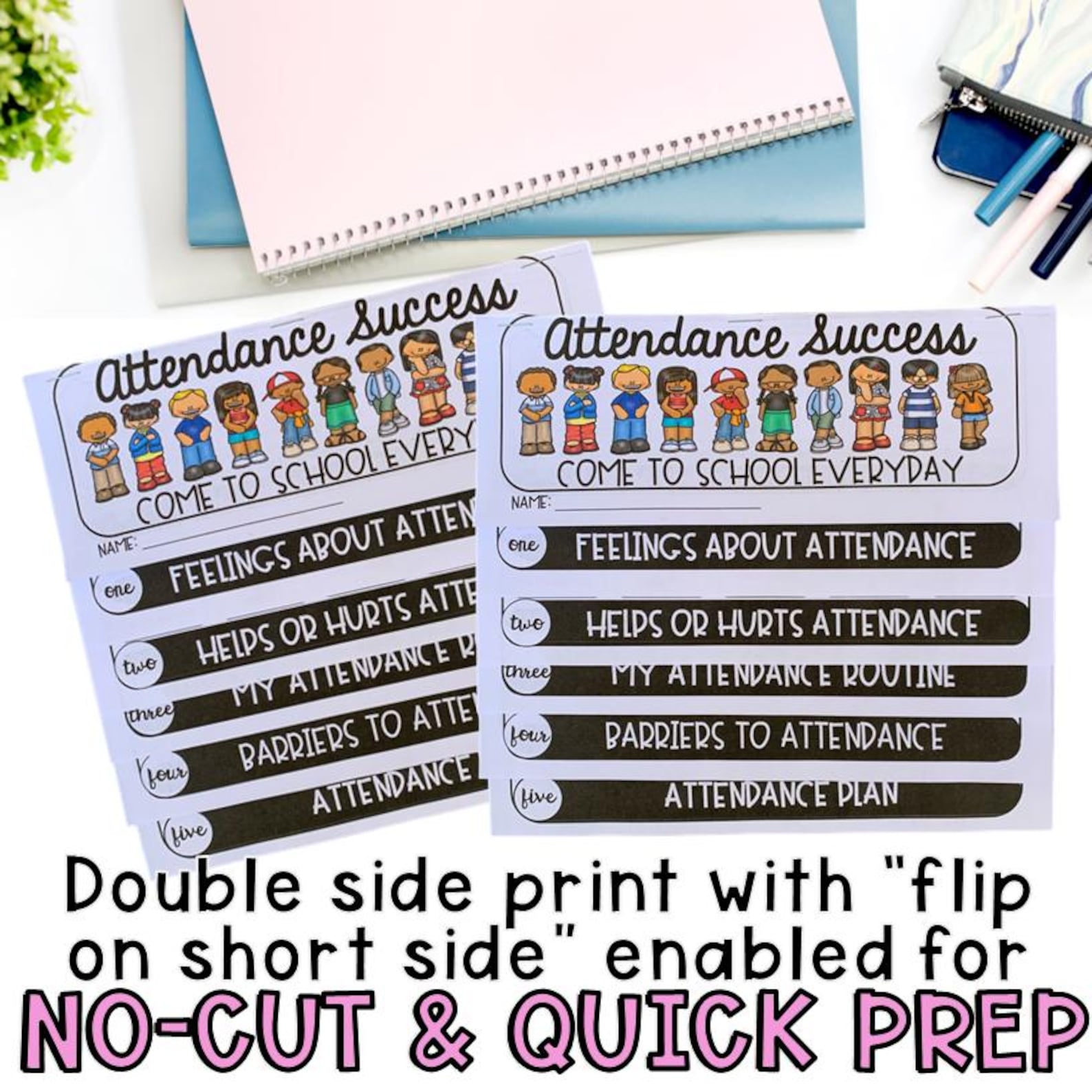 Improve Student Attendance and Decrease Truancy in School Printable Low ...