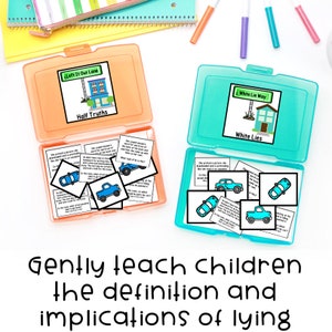 Types of Lies Town | Lesson on Honesty and Lying and Truth-telling - Etsy