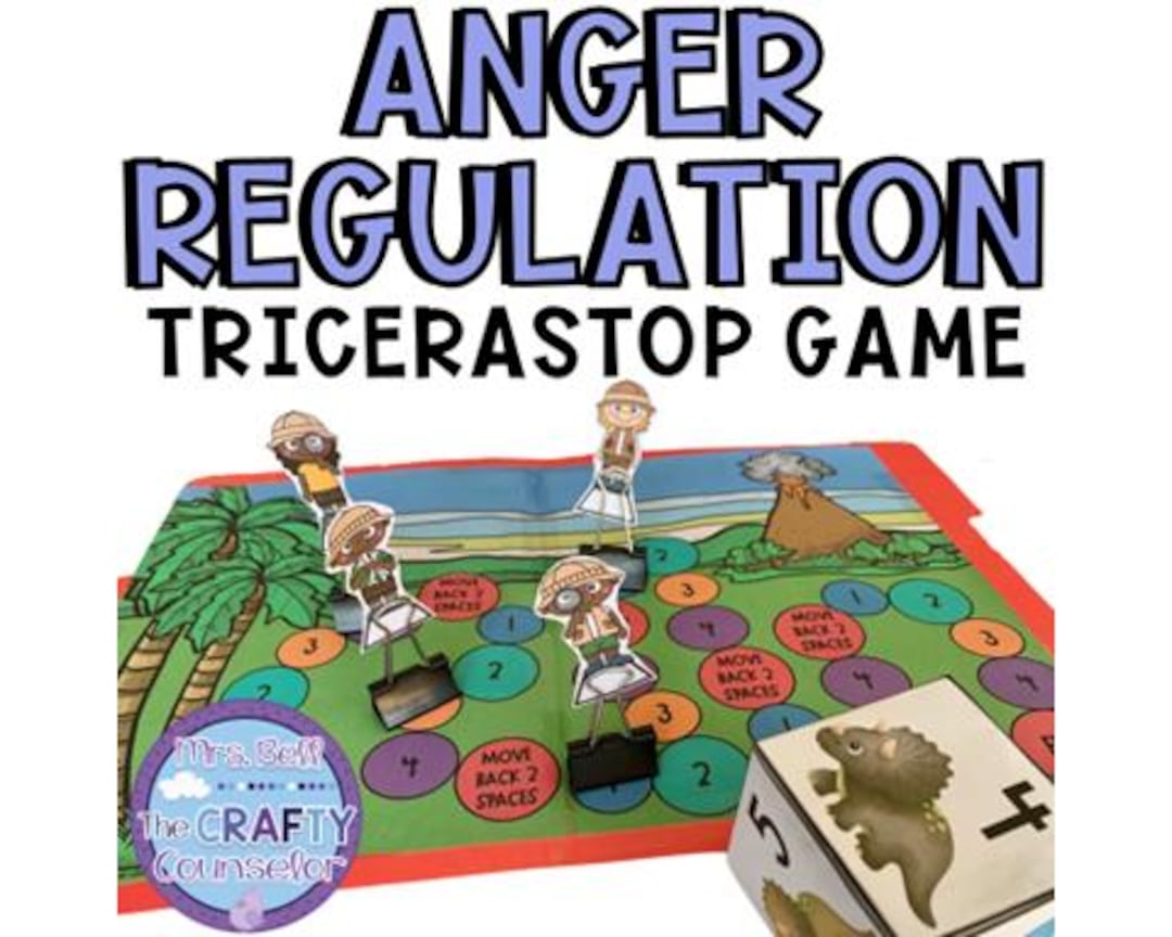 Dinosaur Anger Management Game: Emotional Regulation Lapbook (PDF) - Etsy