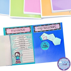 Girl's Group Interactive Notebook for Anger Management & Self Control ...