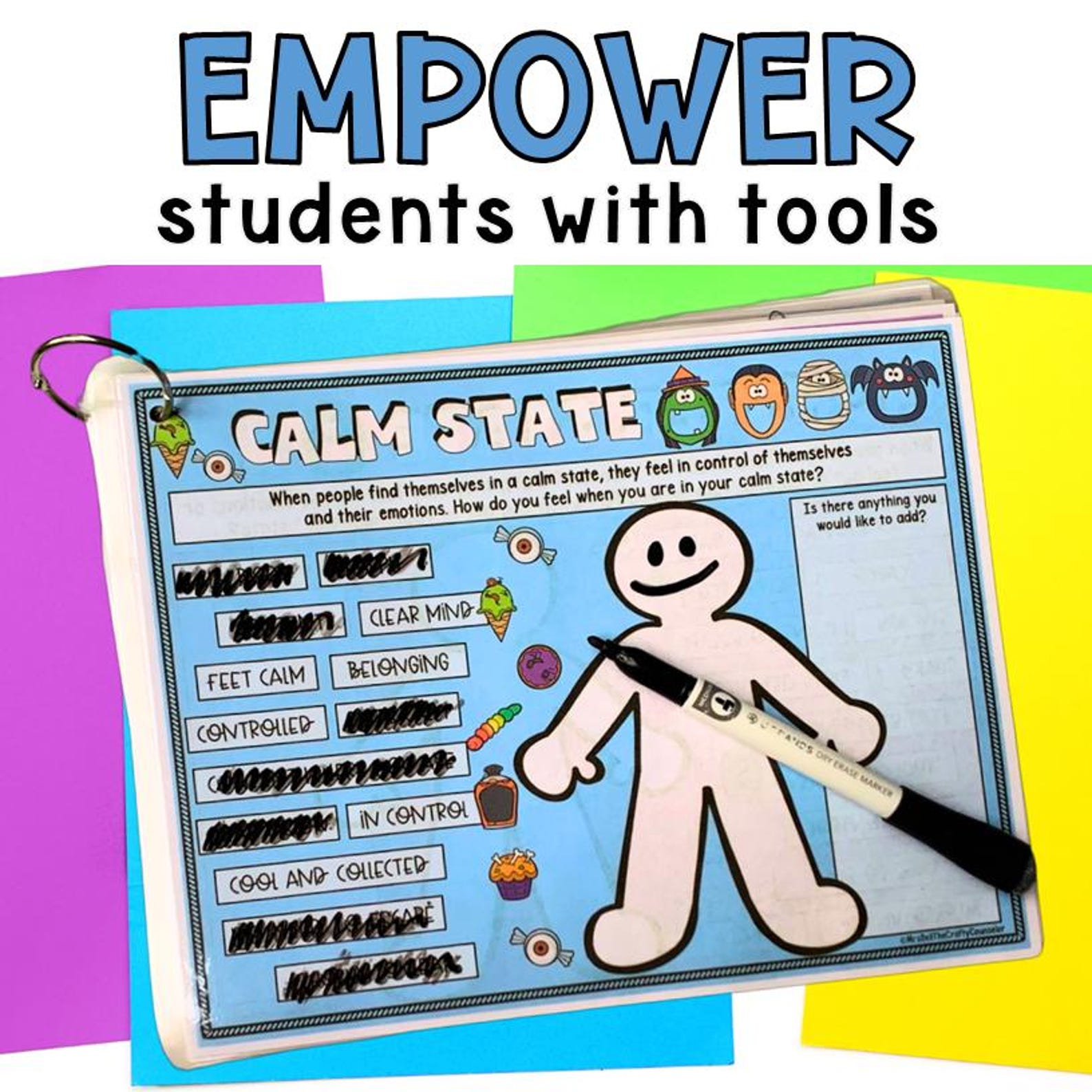 Halloween Social Emotional Learning Calming Strategies Book Fall ...