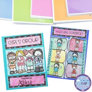 Girl's Group Interactive Notebook for Anger Management & Self Control ...