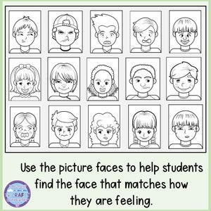 Identifying Feelings and Emotions | Face Trace Printer Friendly ...