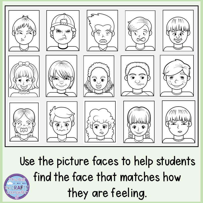 Identifying Feelings and Emotions | Face Trace Printer Friendly ...