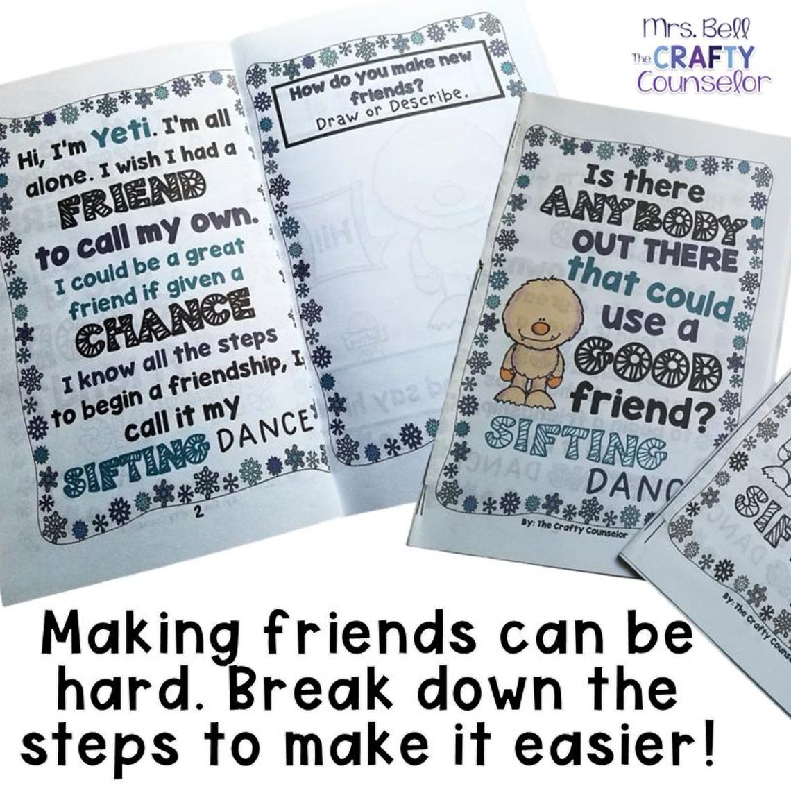 Yeti Friendship Skills Activity: Social Skills Workbook & Cards ...
