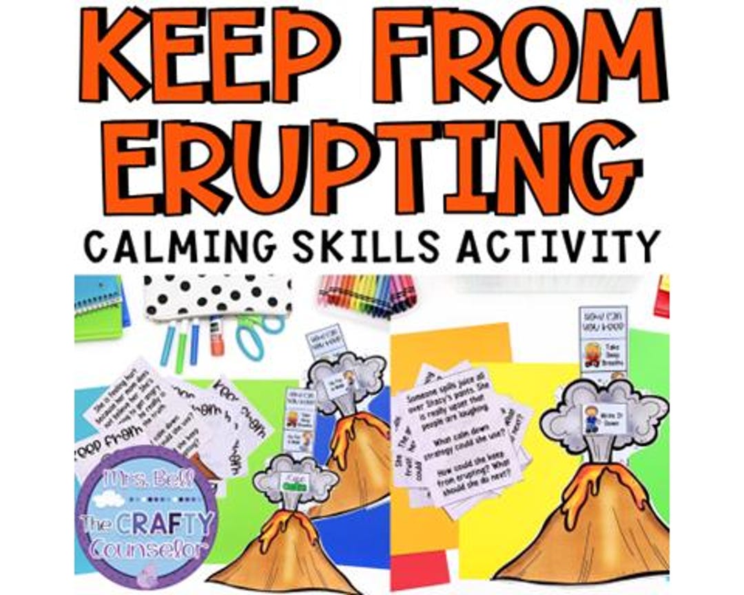 Volcano Calming Skills Game: Emotional Regulation Activity (PDF Pattern ...