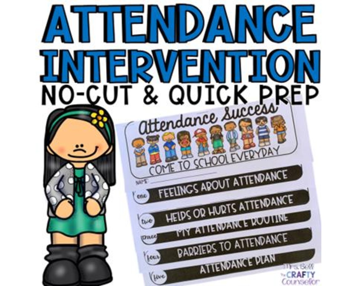 Improve Student Attendance and Decrease Truancy in School Printable Low ...