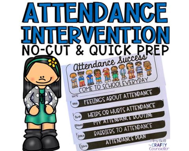 Improve Student Attendance and Decrease Truancy in School Printable Low ...