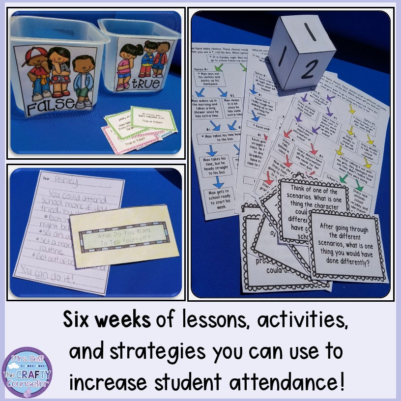 Student Attendance Intervention | Six-week Small Group Lesson Plan - Etsy