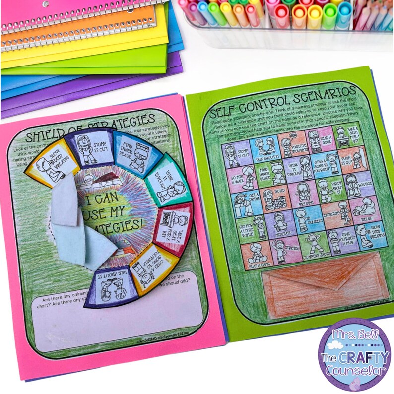 Self-control Interactive Notebook: Kids Activities & Crafts (PDF) - Etsy