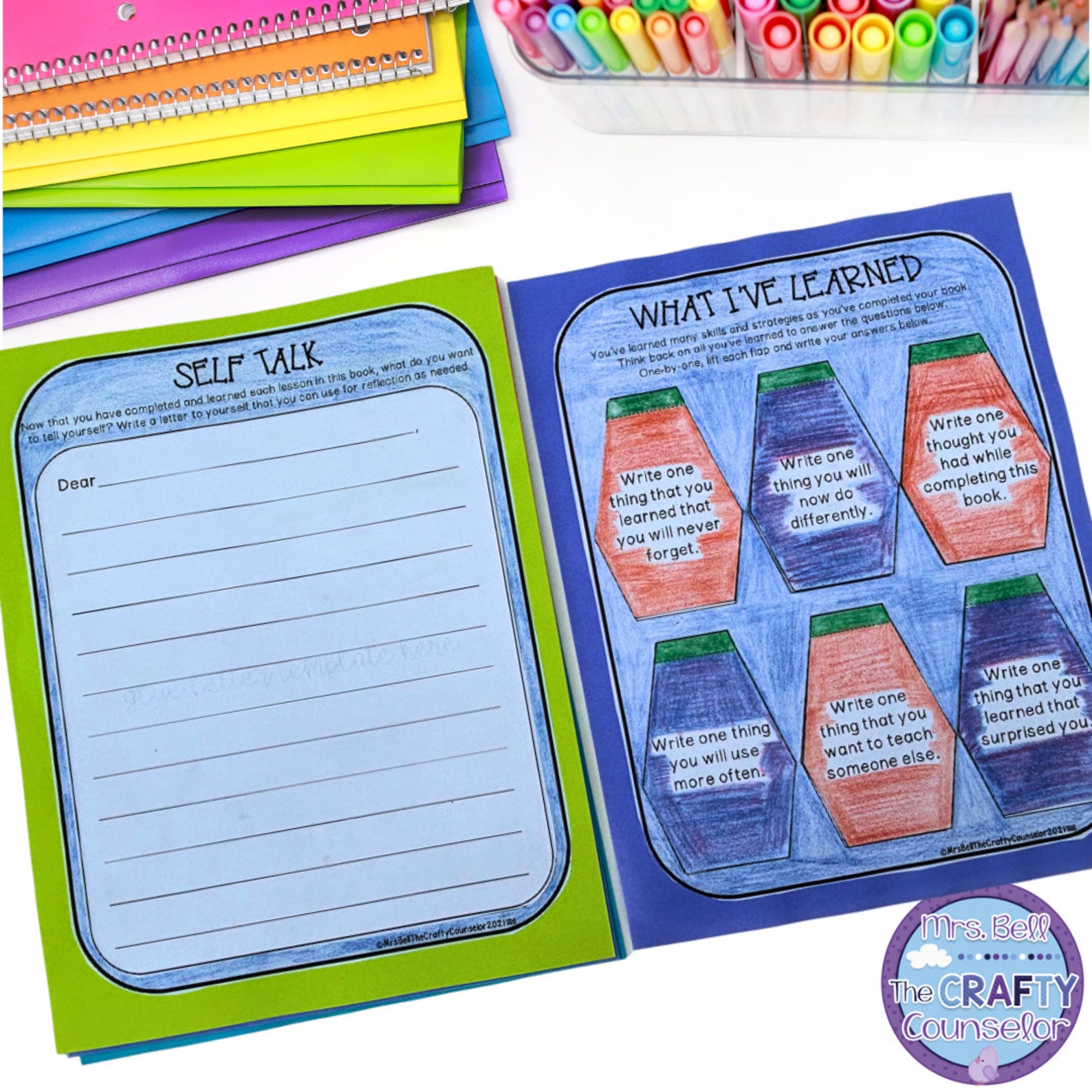 Self-control Interactive Notebook: Kids Activities & Crafts (PDF) - Etsy