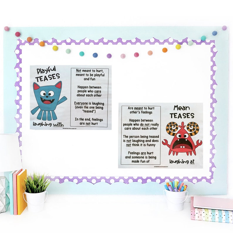 Teach About Teasing Julia Cook Tease Monster Book Companion Activity - Etsy