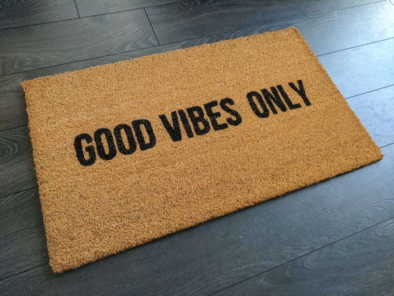 Good Vibes Only Doormat | Etsy
