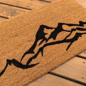 Mountains Doormat - Etsy