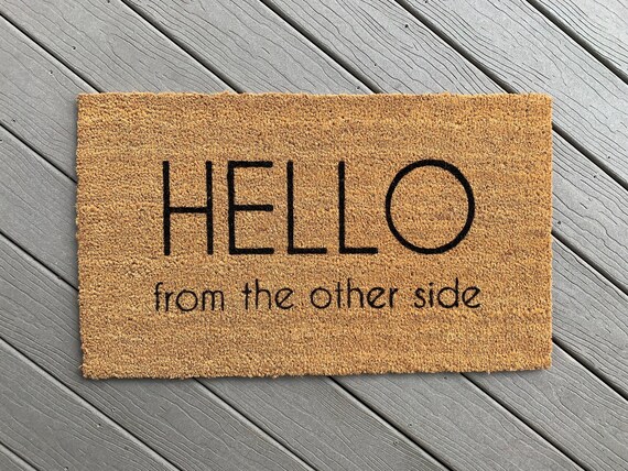 Hello From The Other Side Doormat | Etsy