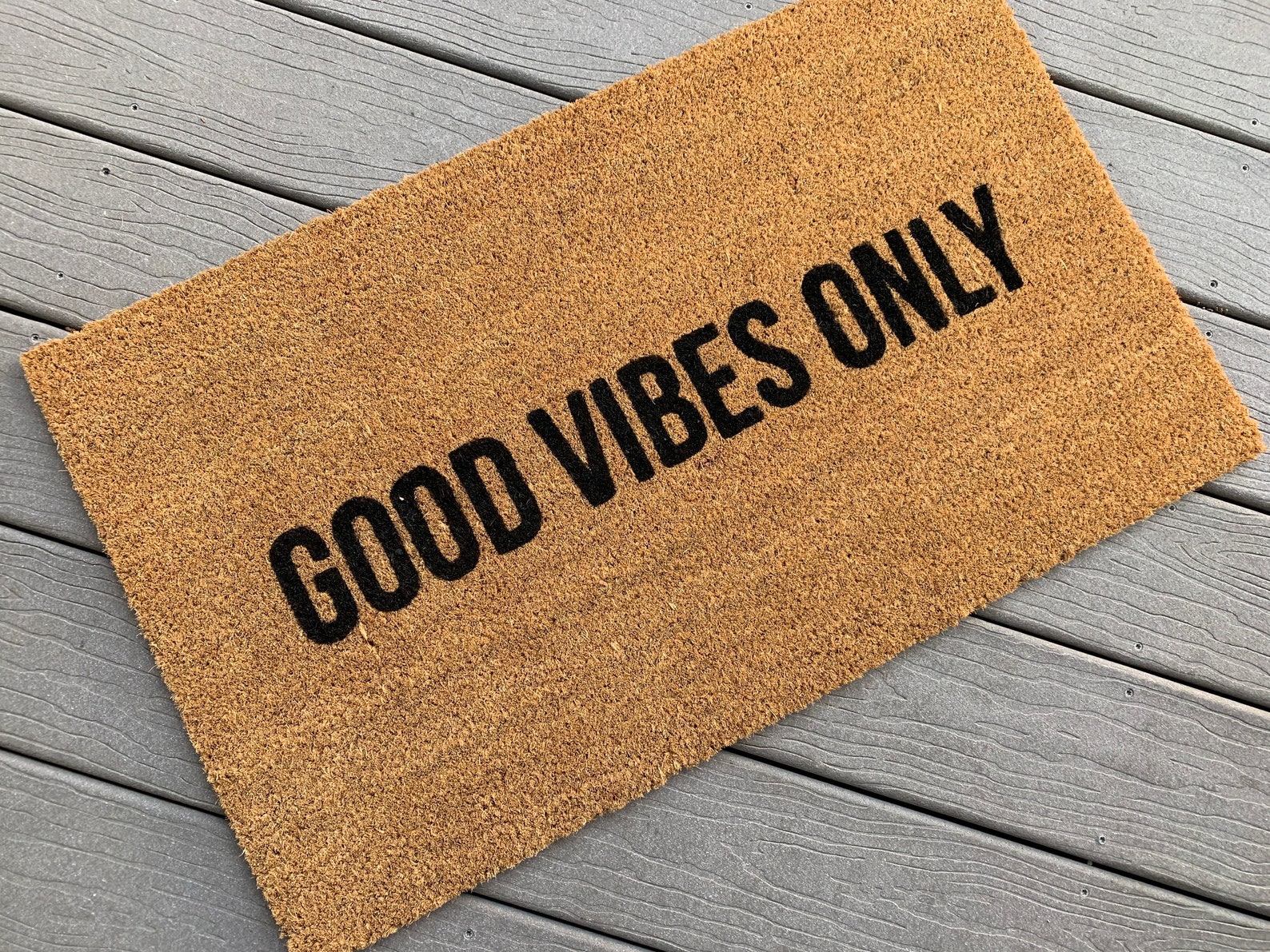 Good Vibes Only Doormat | Etsy