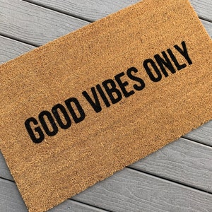 Good Vibes Only Doormat - Etsy
