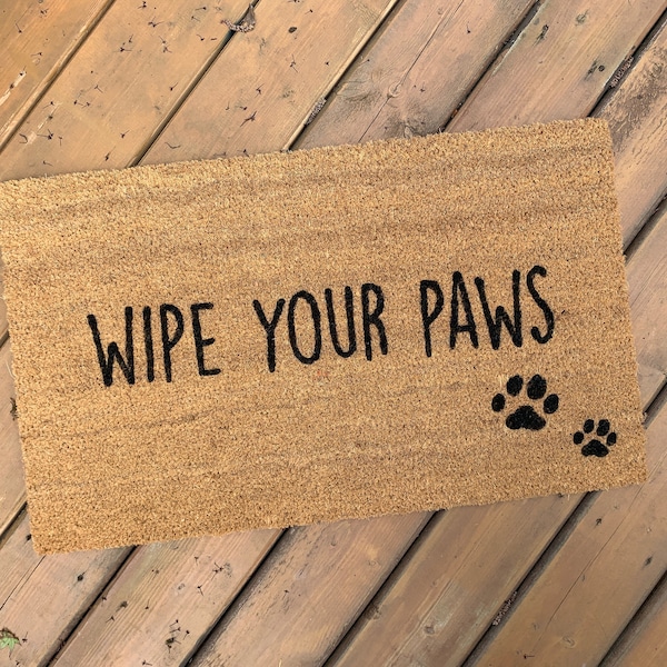 Wipe Your Paws - Etsy