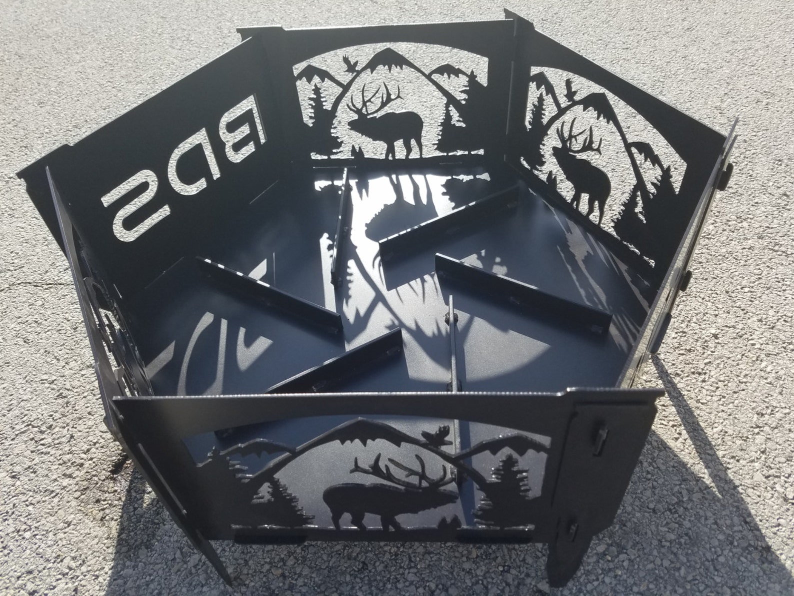Fire Pit With Personalized Panels - Etsy