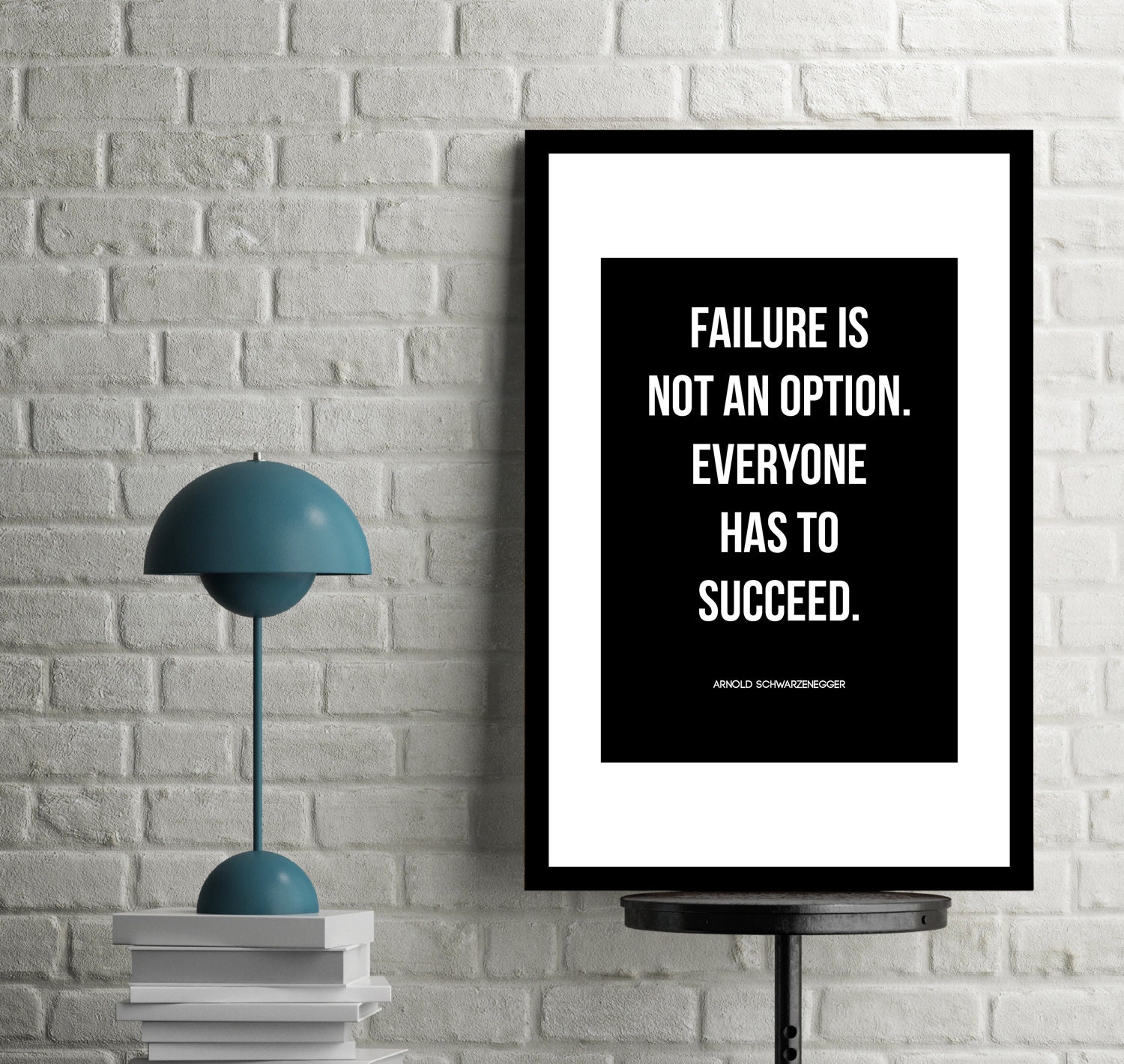 Arnold Schwarzenegger "failure is Not an Option" Quote, Wall Art ...