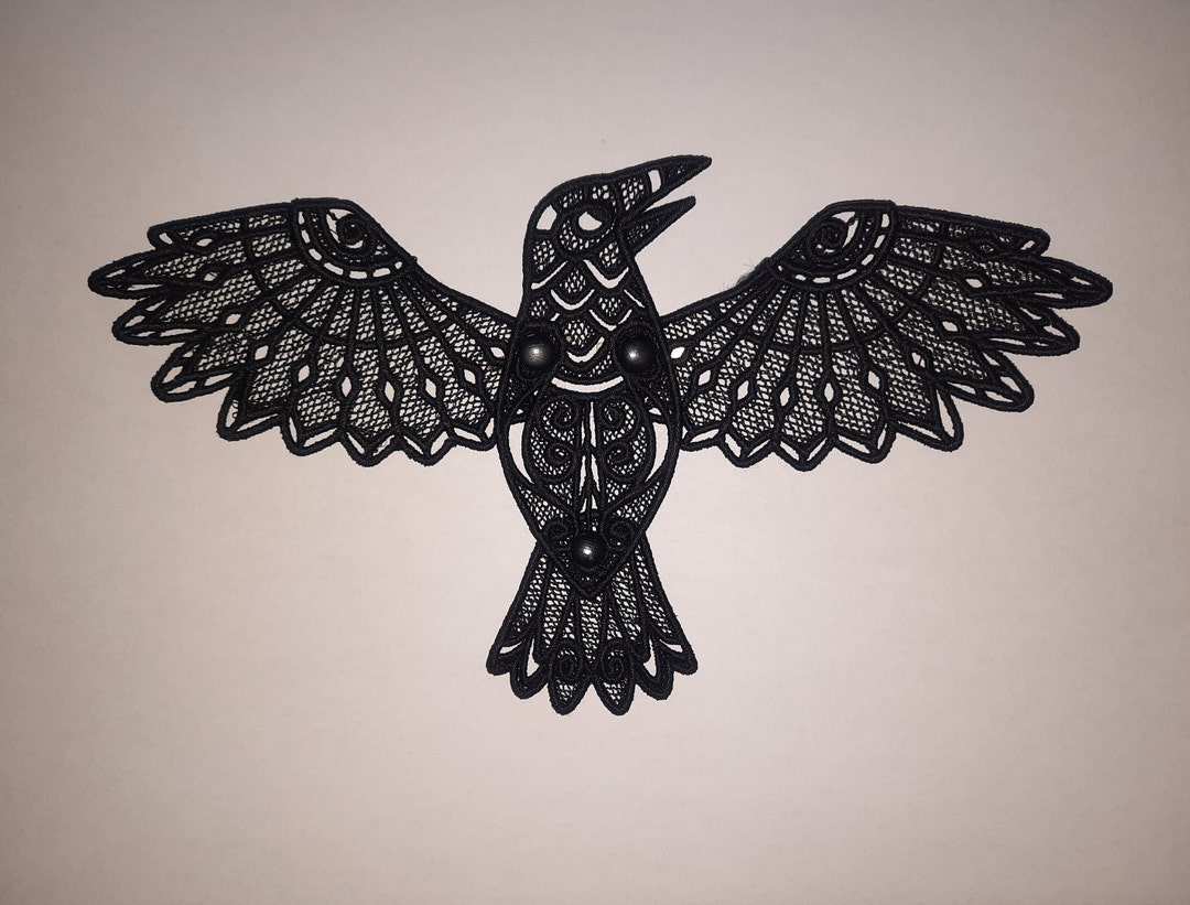 Articulated Lace Raven - Etsy