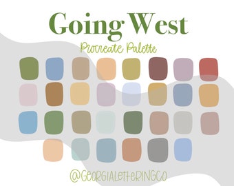 West Color Palette - Etsy