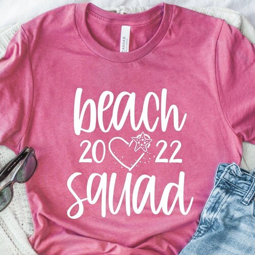 Beach Squad Cute Beach Shirts Vacation Girls Tees Girls - Etsy