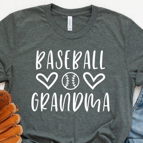 Baseball Grandma T-shirt Baseball Grandma Shirt Custom - Etsy