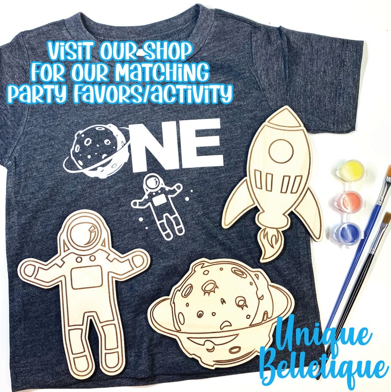 Two Space Shirt Outer Space Birthday T-shirt Custom Space | Etsy