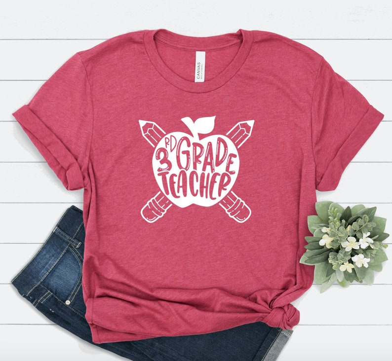 3rd Grade Teacher T-shirt Third Grade Teacher Shirt Grade | Etsy