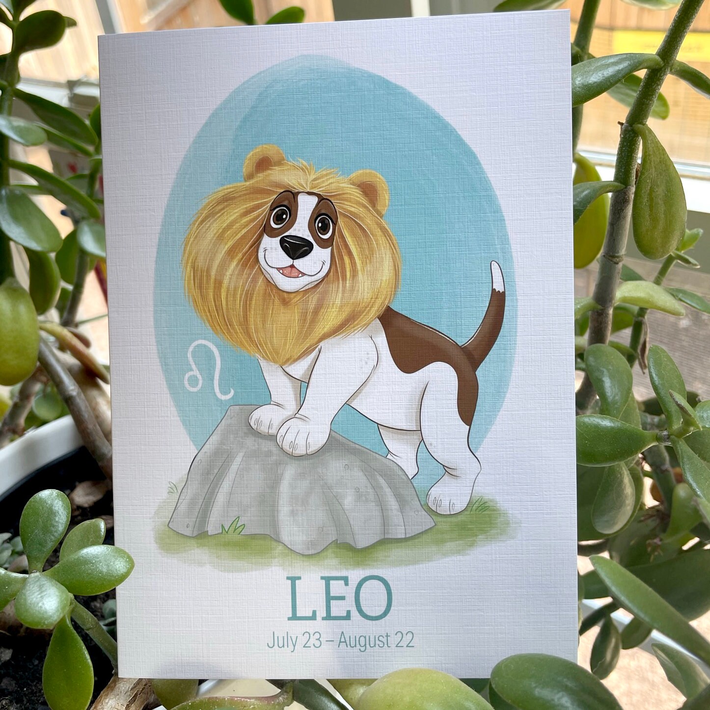 Leo Zodiac Dog Card, Funny Zodiac Card, Dog Zodiac Card, Dog Birthday ...