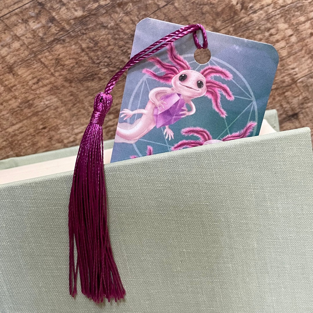 Axolotl Bookmark, Axolotl Gifts, Axolotl Art, Gifts for Lizard Lovers ...