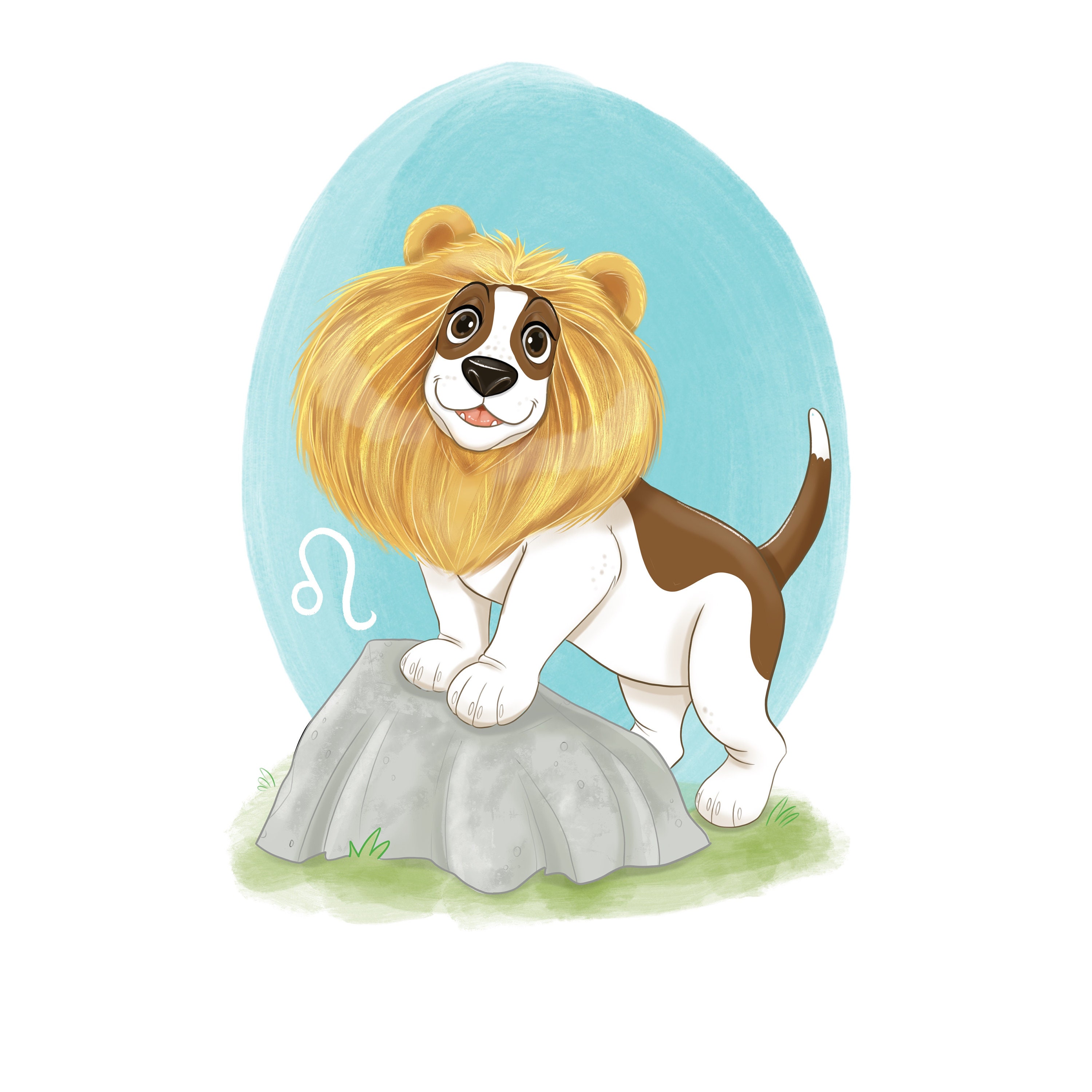 Leo Zodiac Dog Card, Funny Zodiac Card, Dog Zodiac Card, Dog Birthday ...