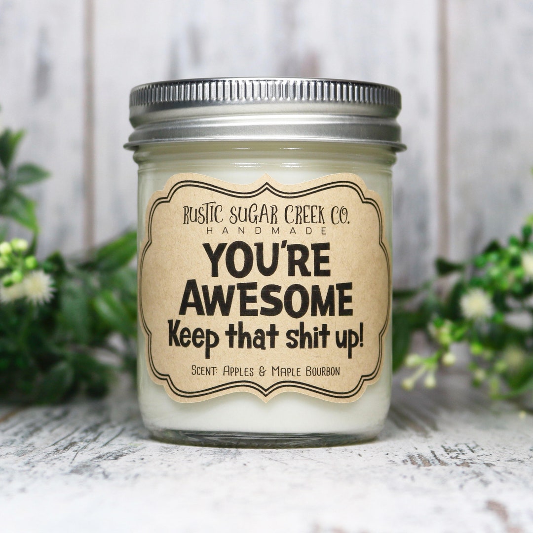 Keep That Shit up Candle 3-sizes With Box: Friend Gifts, Friendship ...