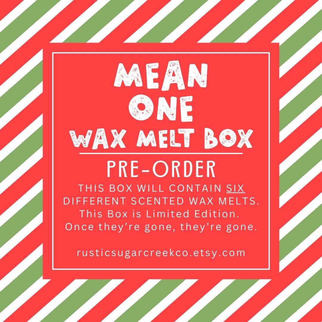 Mean One Wax Melt Shapes Box Collection Limited Edition Boxes Wax Melts ...