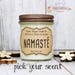 Namaste Candle Namaste Gifts Yoga Gifts Yogi Gifts - Etsy