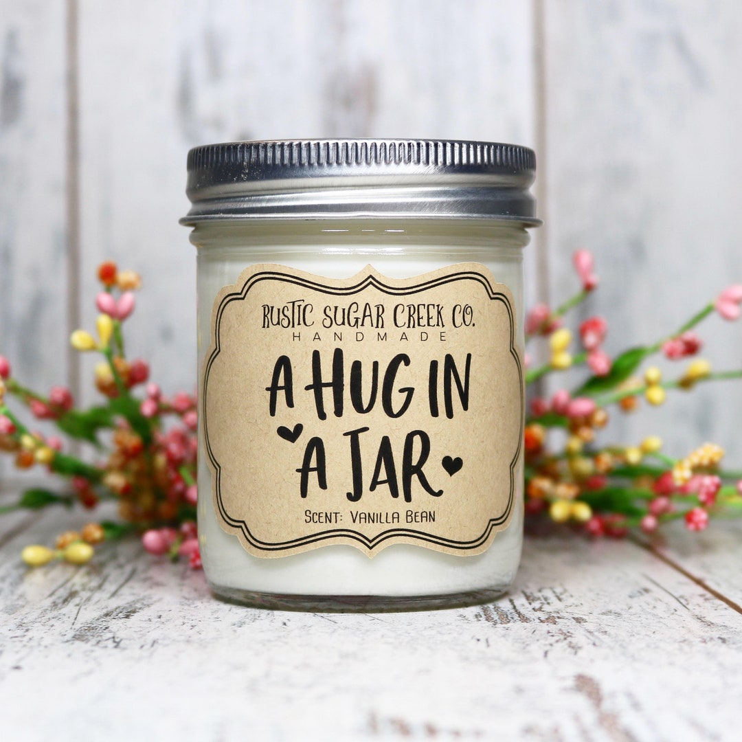 A Hug in A Jar Candle Friendship Gift Best Friend Gifts Bestie Gift ...