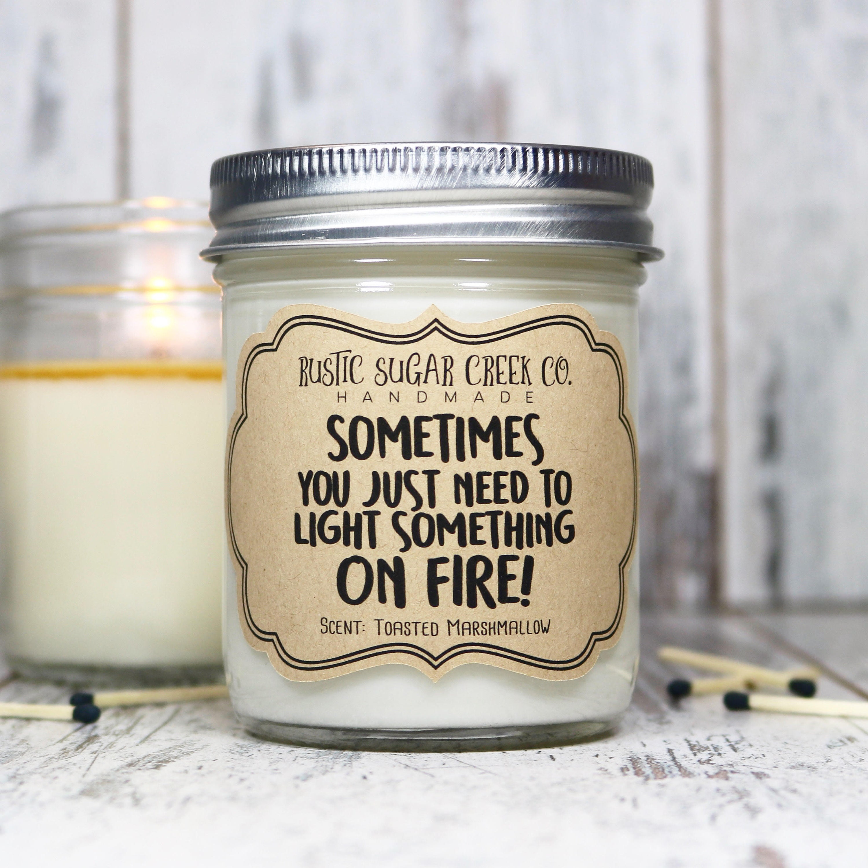 Sometimes You Just Need To Light Something On Fire Candle | Etsy