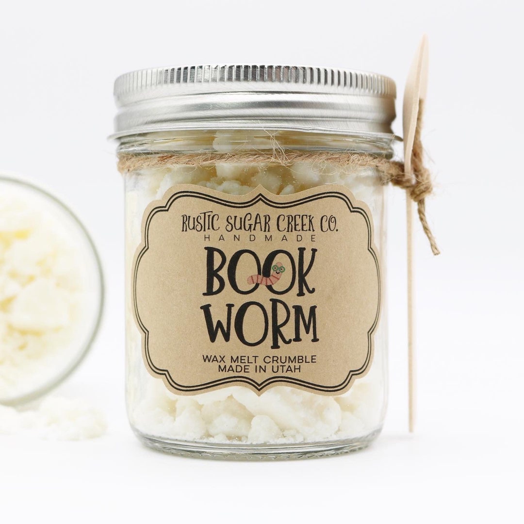 Book Worm Wax Melt Crumble Book Gift for Book Lover Gift Ideas Reading ...