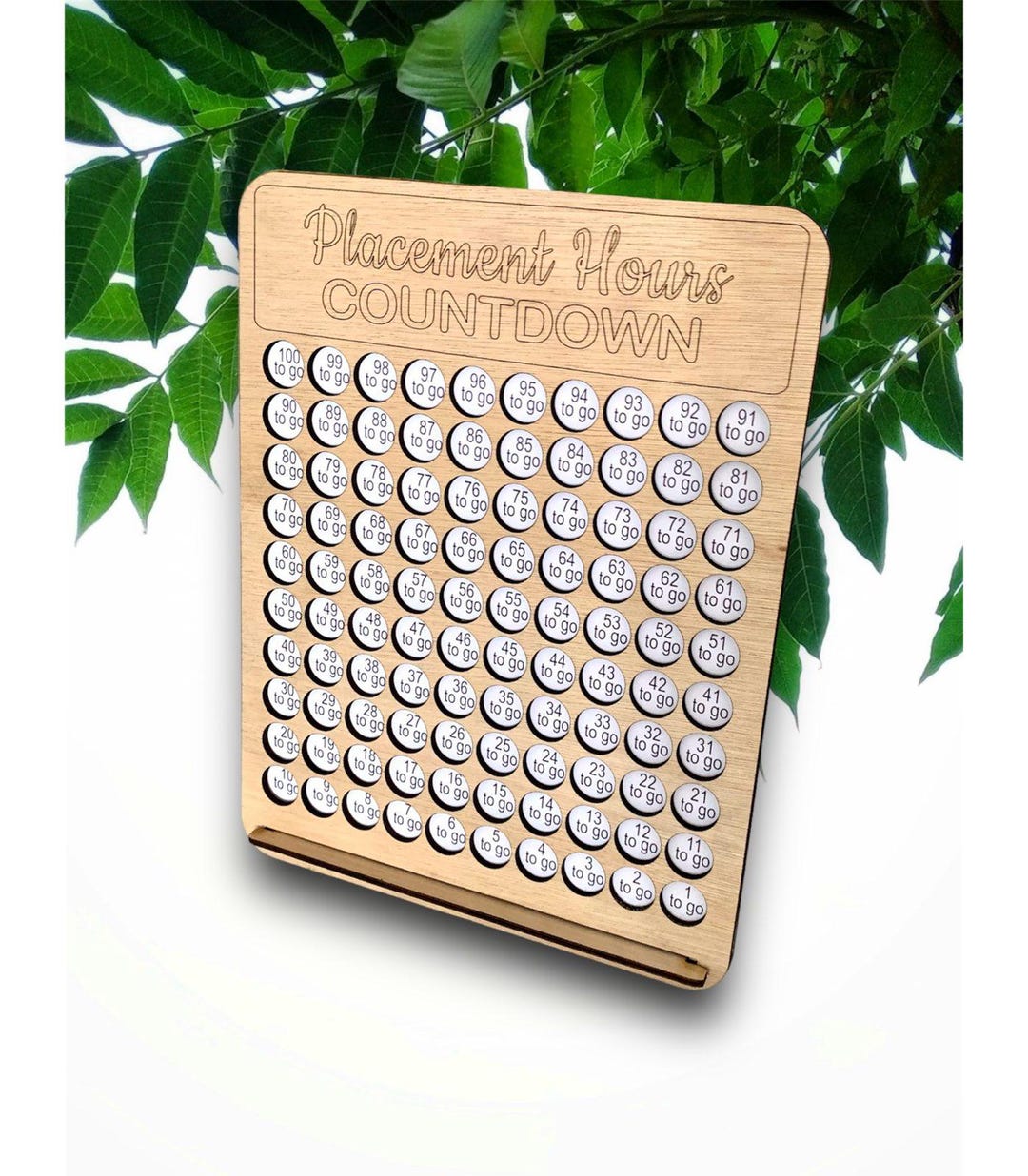 Trainee Therapist Countdown Tracker, Placement Hours Countdown, Student ...