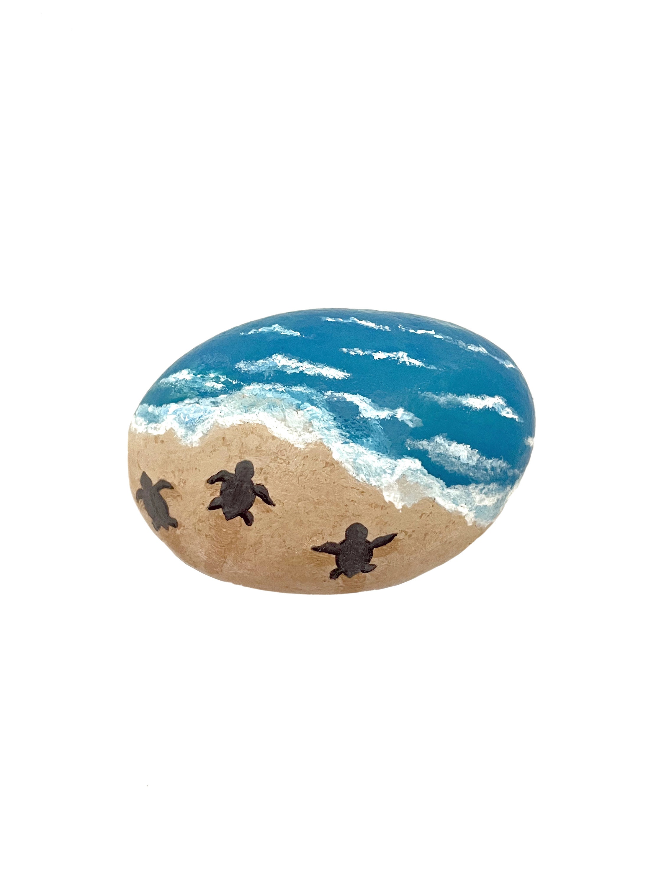 Painted Baby Sea Turtles Rock Painted Sea Turtle Rock - Etsy