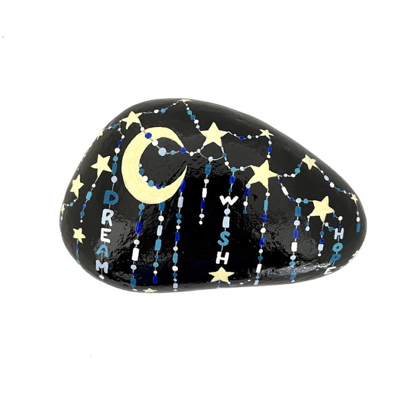 Stars Painted Rock - Etsy