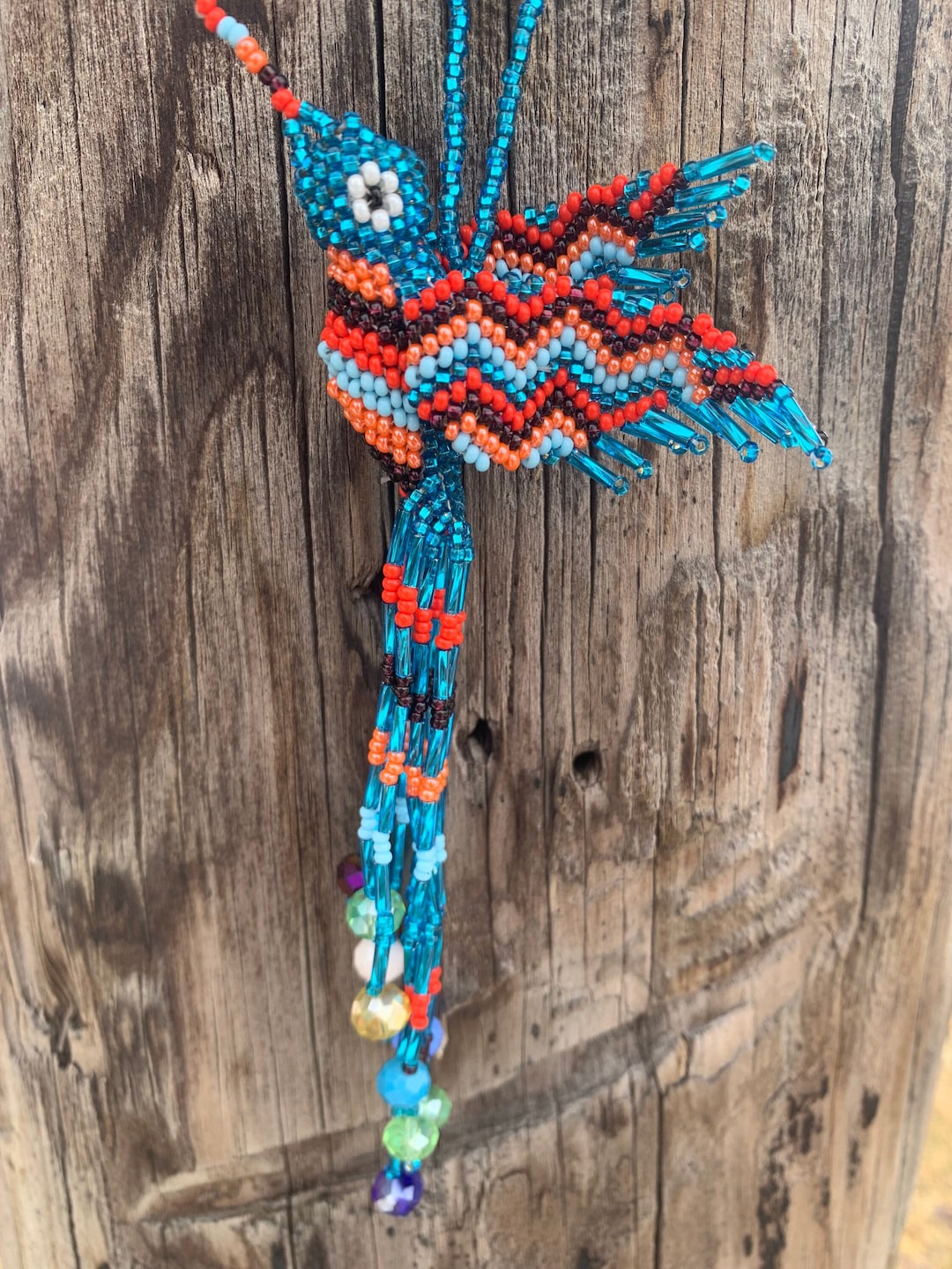 Handmade Guatemalan Beaded Hummingbird Ornament Gift Decoration Sun ...