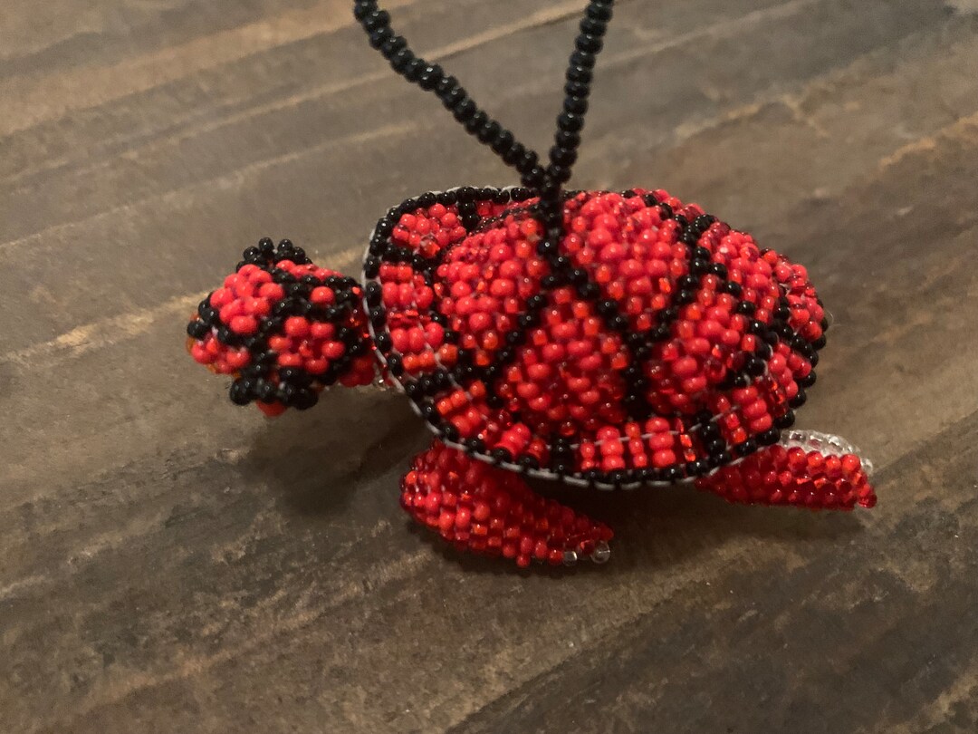 Handmade Guatemalan Beaded Turtle Ornament Gift Decoration - Etsy