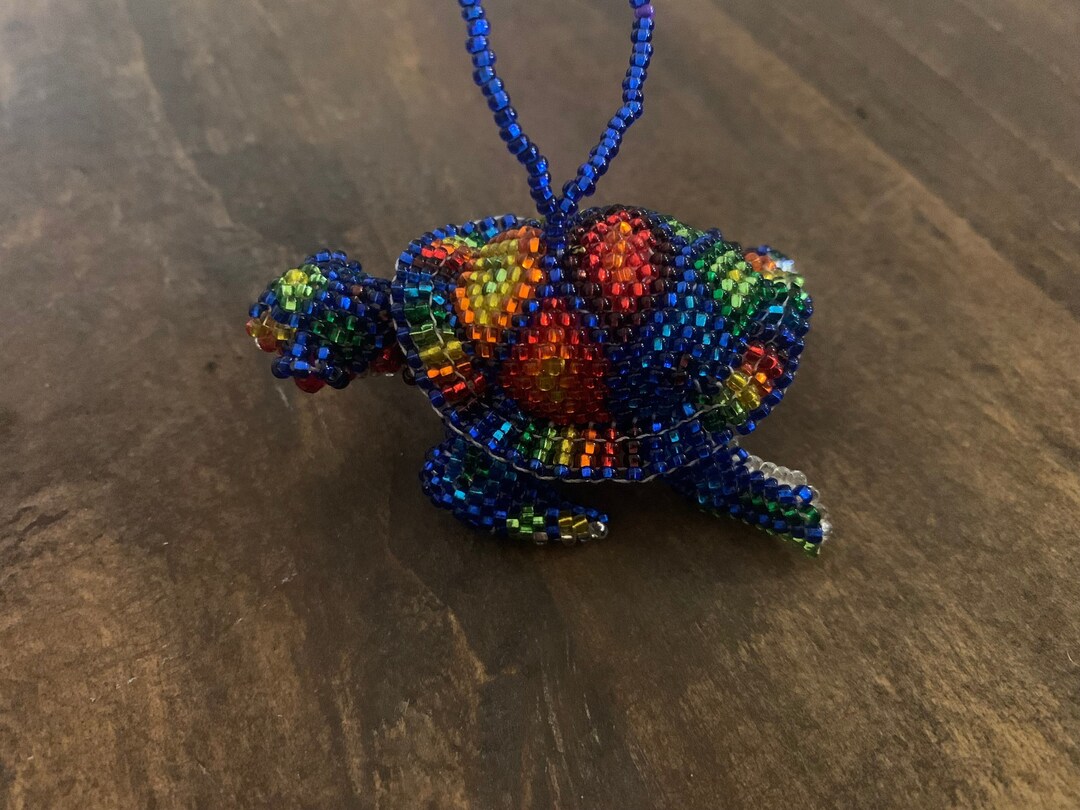 Handmade Guatemalan Beaded Turtle Ornament Gift Decoration - Etsy
