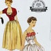 Simplicity 9819 - Reissued 1950s Soft Gathers Midriff Dress and Jacket ...